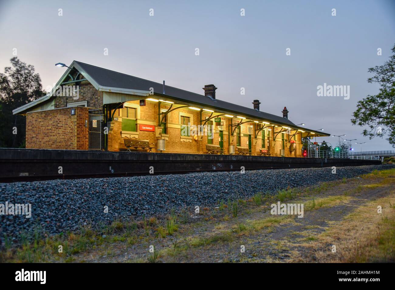 Current East Maitland Train Station at Dusk on the Hunter Line, Great ...