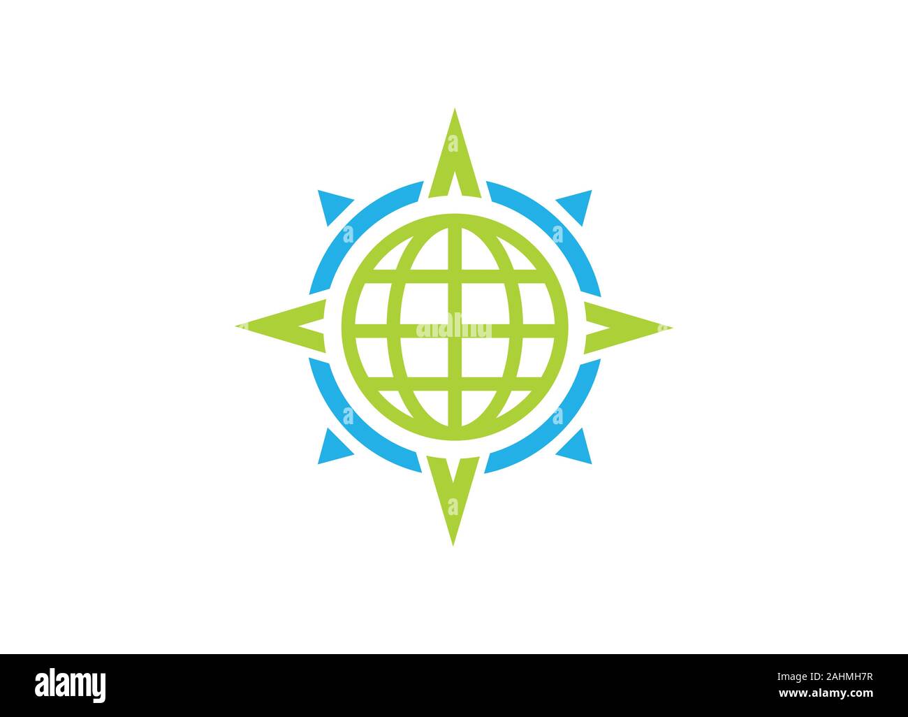 Compass Logo Vector Icon. Modern Navigation Symbol. Location Logo ...