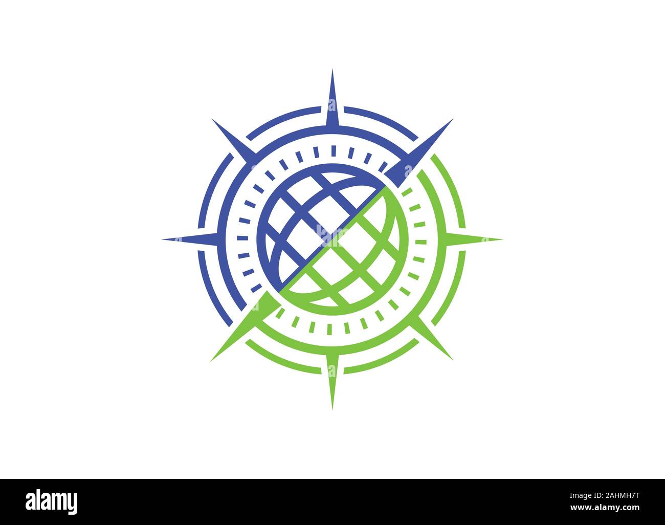 Compass Logo Vector Icon. Modern Navigation Symbol. Location Logo ...