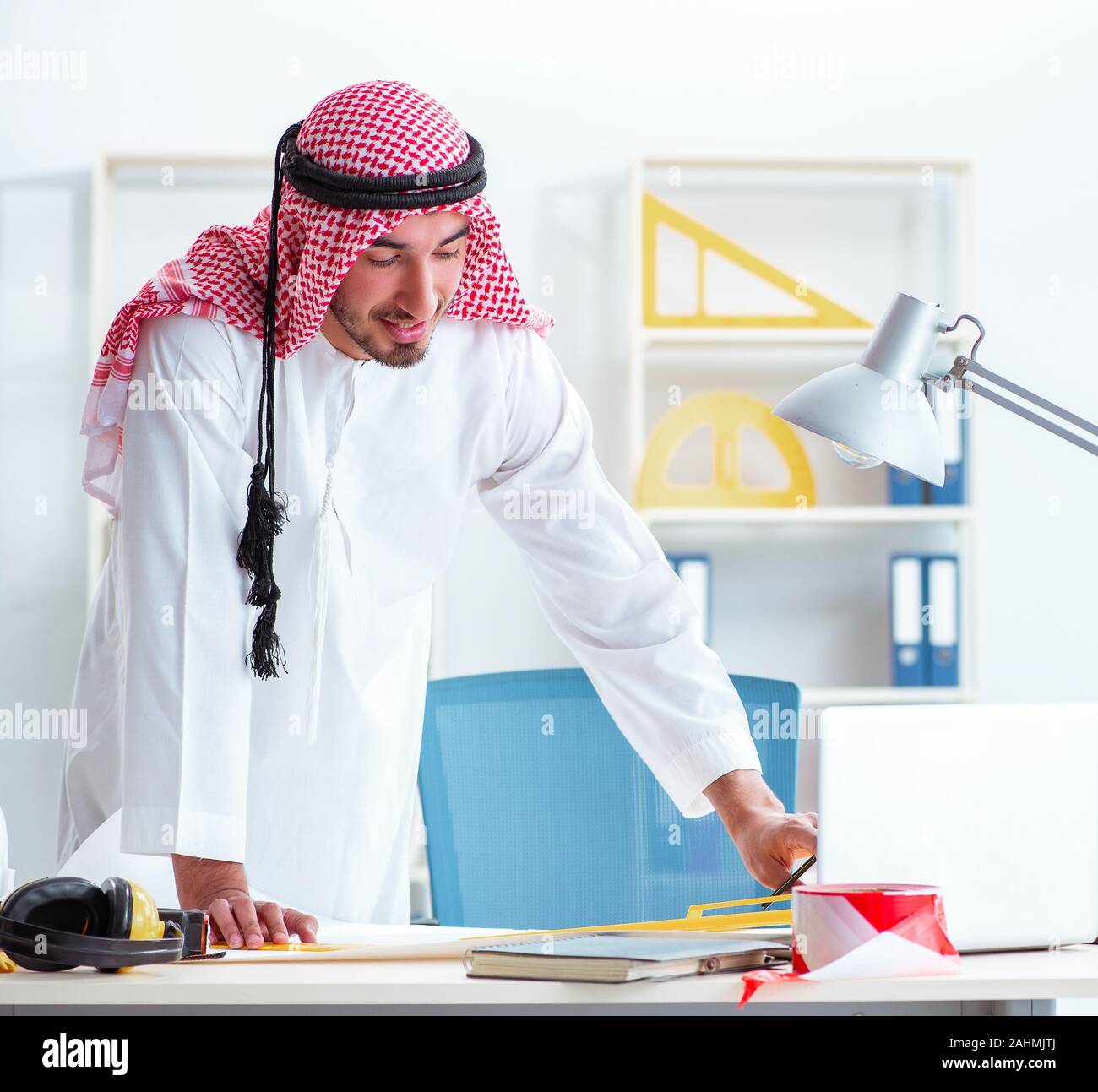 The arab engineer working on new project Stock Photo - Alamy