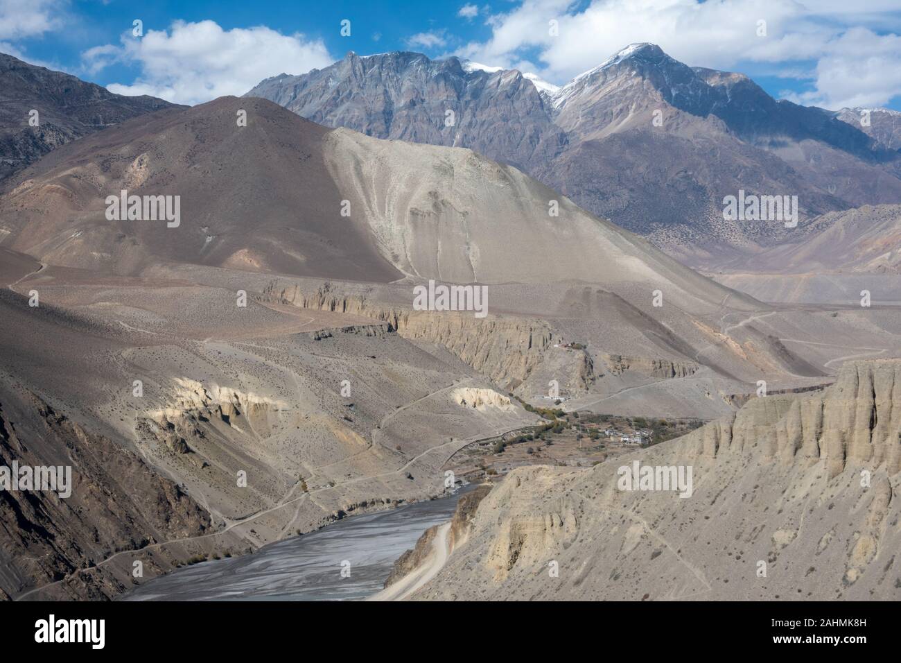 The Snow Peaks in the Himalaya Mountain Range of northern Nepal Stock Photo - Alamy