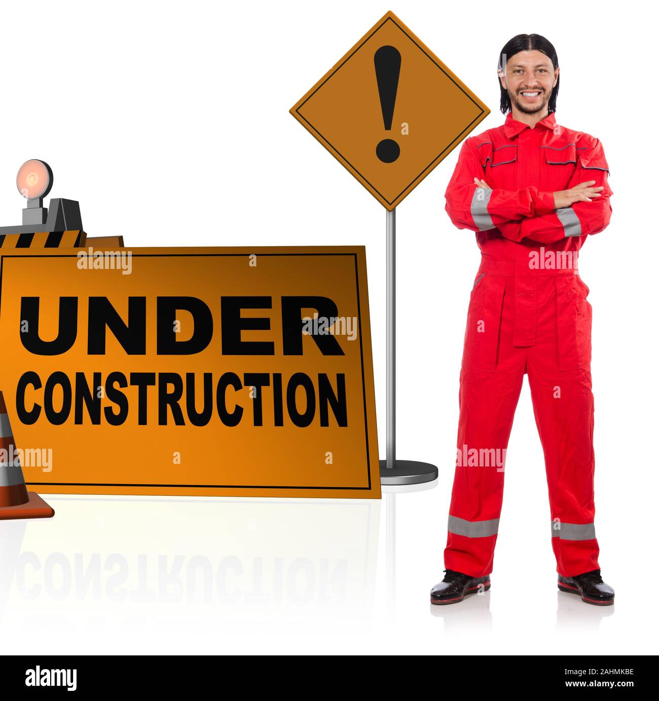The concept of under construction for your webpage Stock Photo - Alamy
