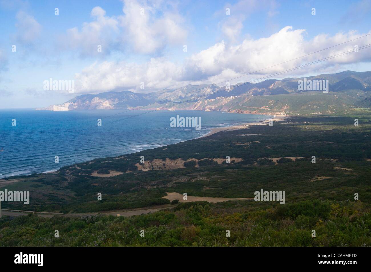 The coast and beaches of Gonnesa Stock Photo - Alamy