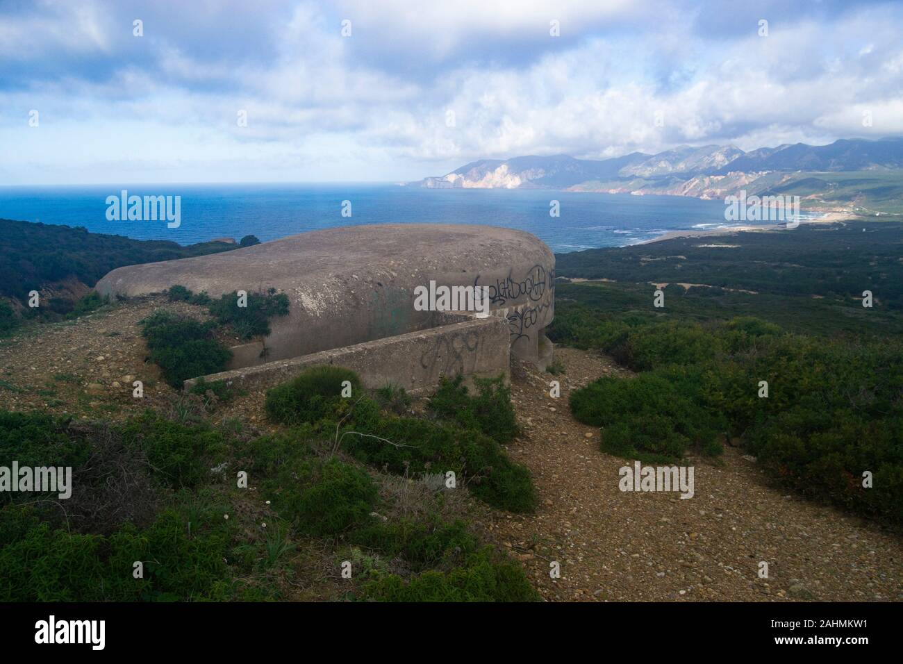 The coast and beaches of Gonnesa Stock Photo - Alamy