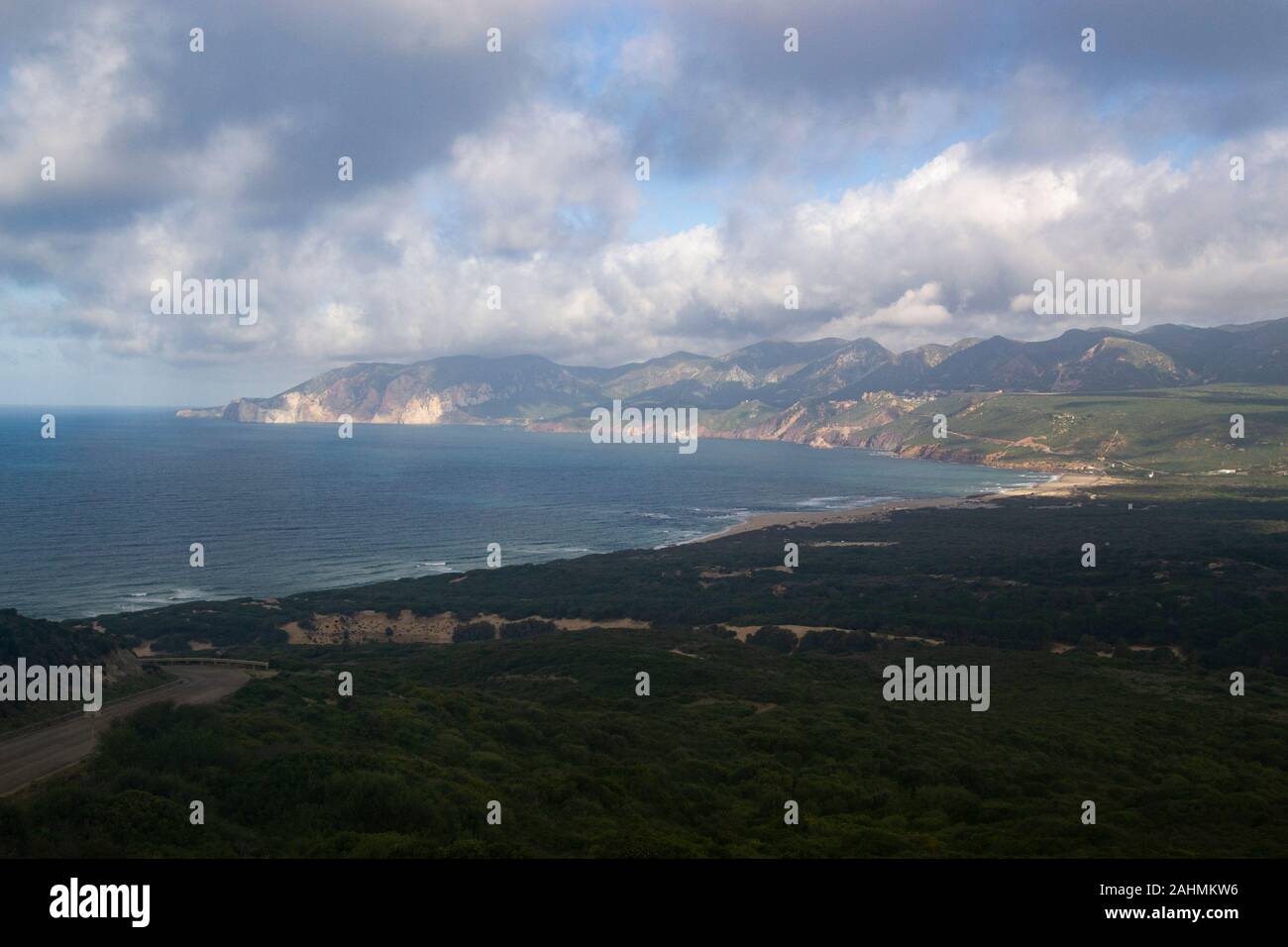 The coast and beaches of Gonnesa Stock Photo - Alamy