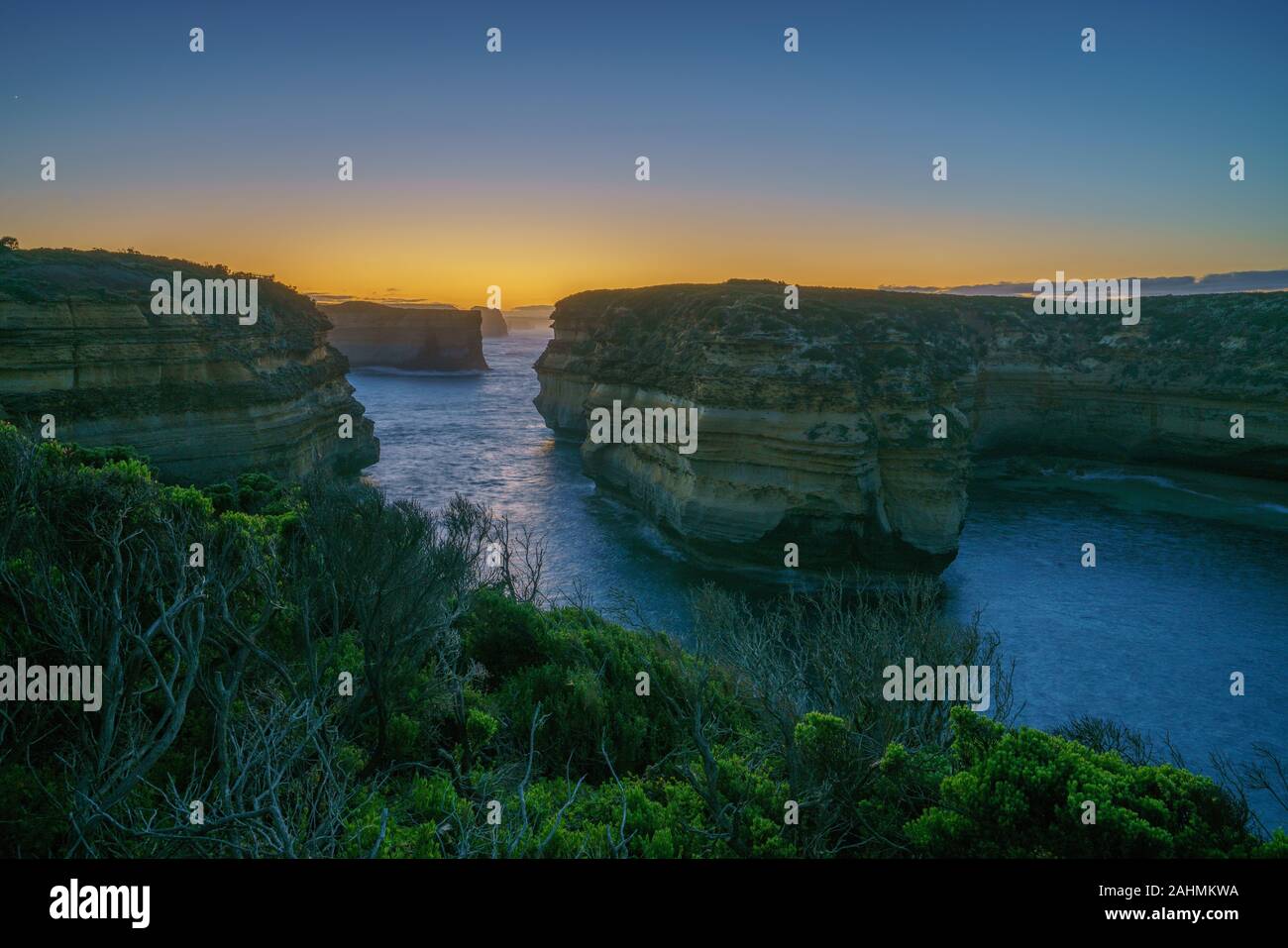 famous mutton bird island at sunrise, great ocean road in victoria ...