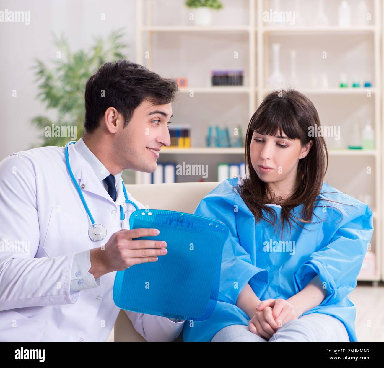 The doctor discussing blood transfusion with patient Stock Photo - Alamy