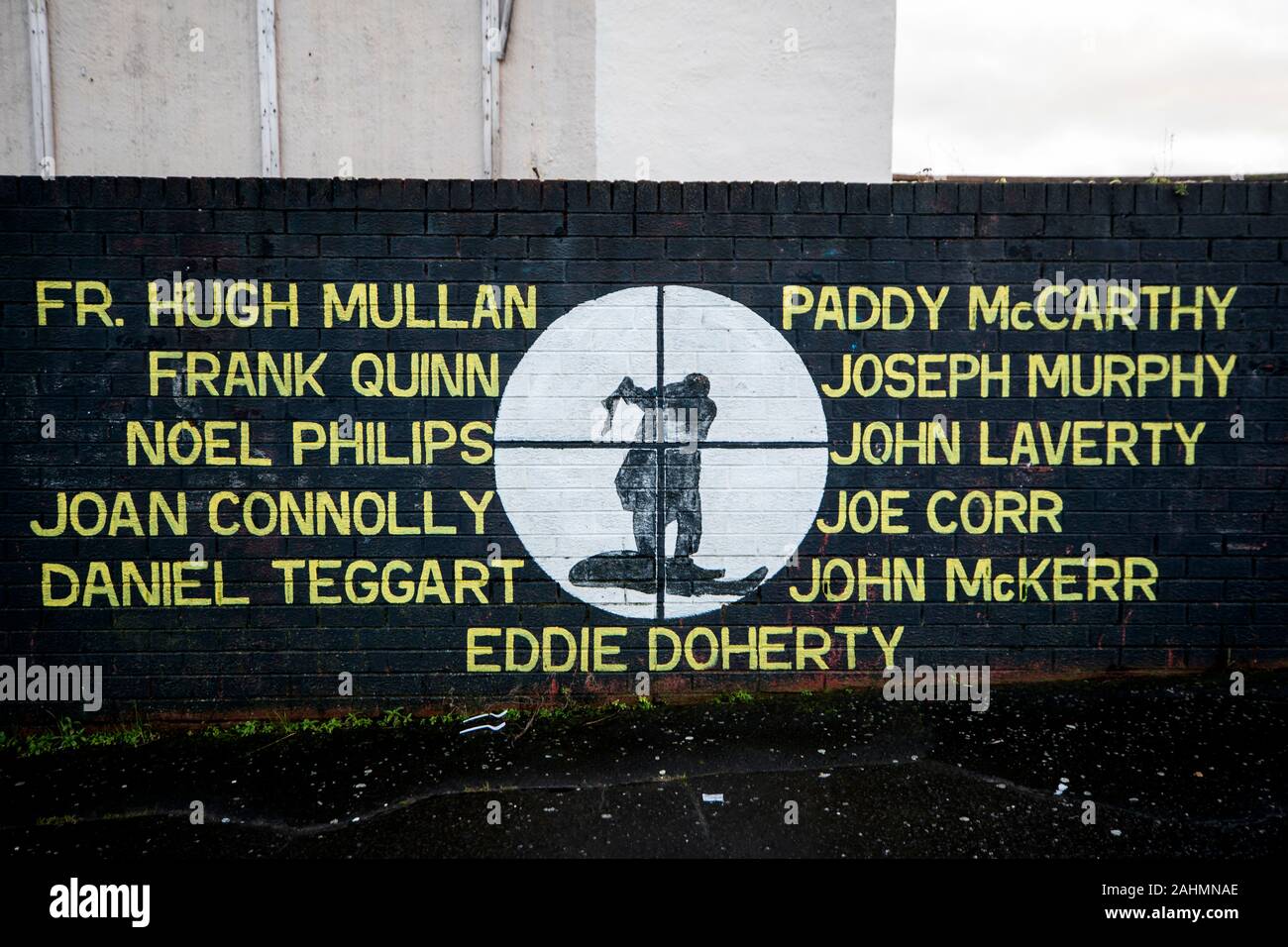 Previously unissued photo dated 22/12/19 of a mural on a wall in west ...