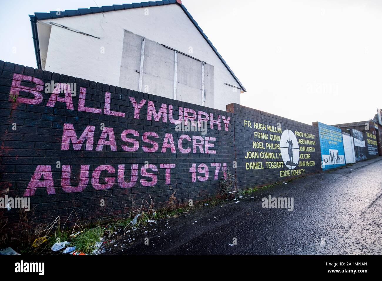 Ballymurphy massacre mural hi-res stock photography and images - Alamy