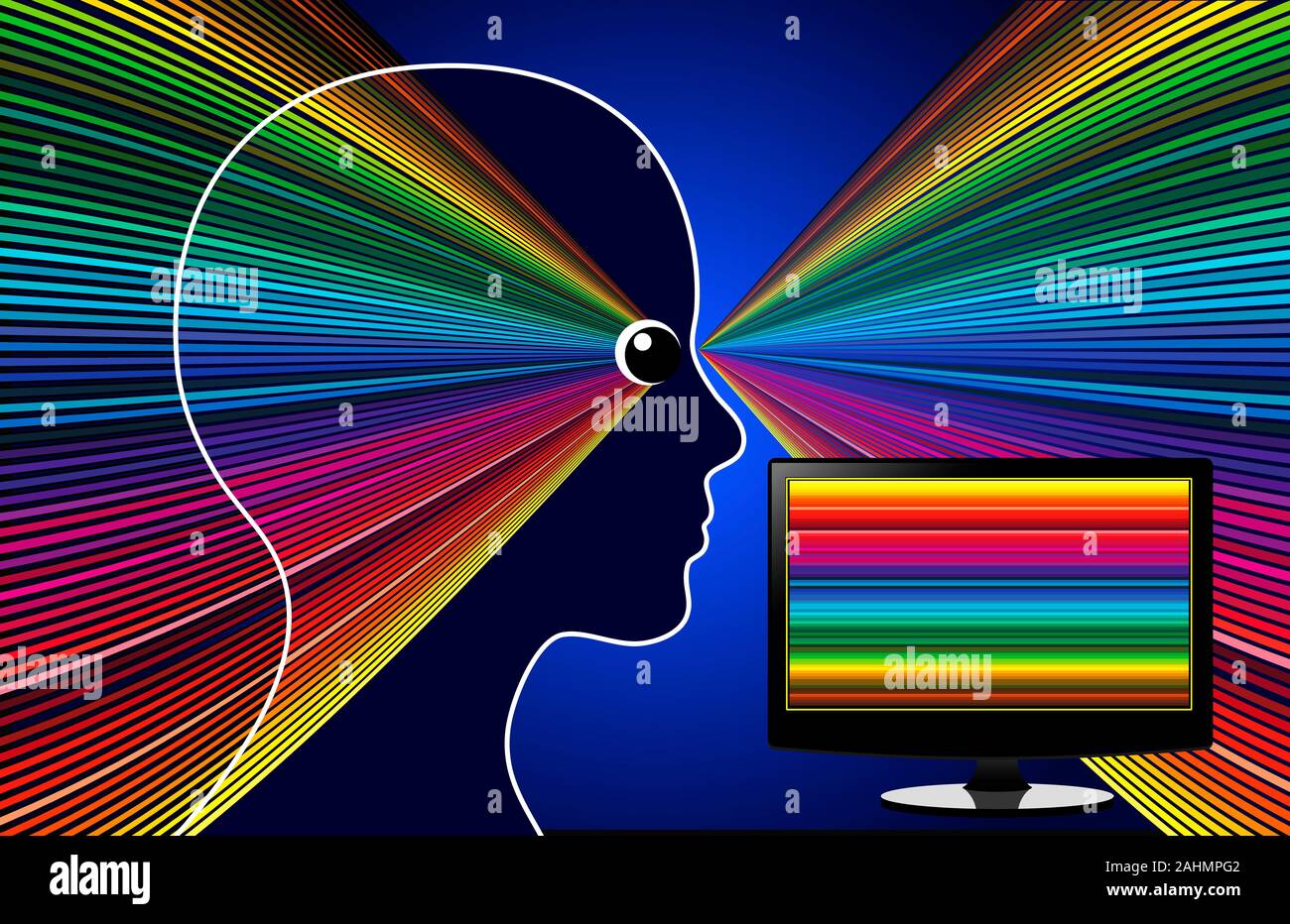 Digital eye strain hi-res stock photography and images - Alamy