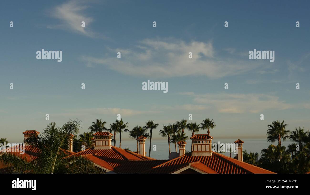 Spanish red roof tiles hi-res stock photography and images - Alamy