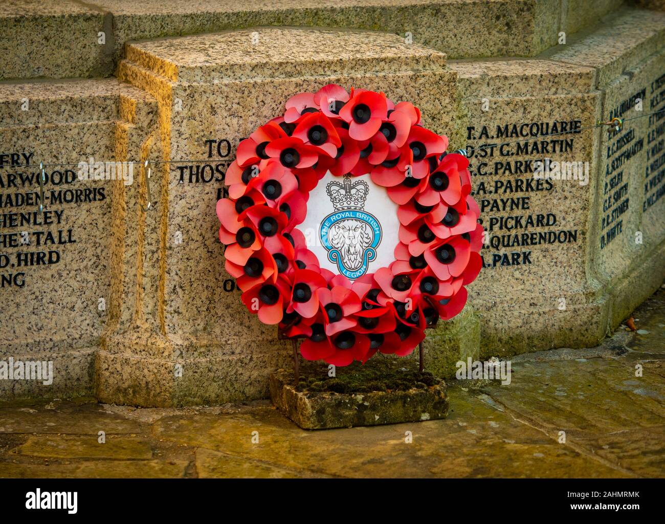 Red Poppies to mark Remembrance Sunday Stock Photo - Alamy