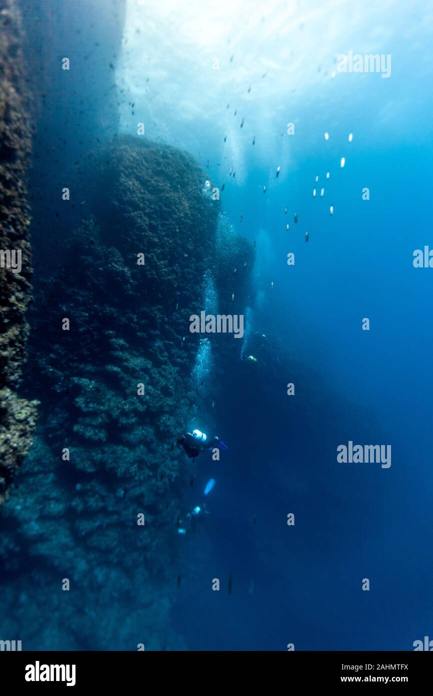 Underwater Cliff Diving