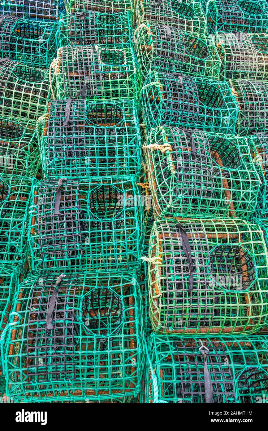 fishing traps, octopus cages Stock Photo - Alamy