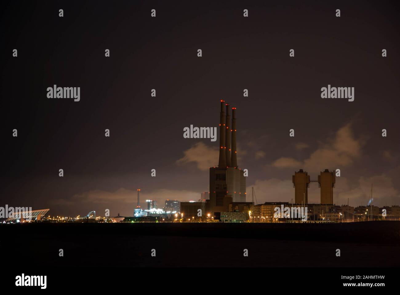 Skyline three towers Stock Photo - Alamy