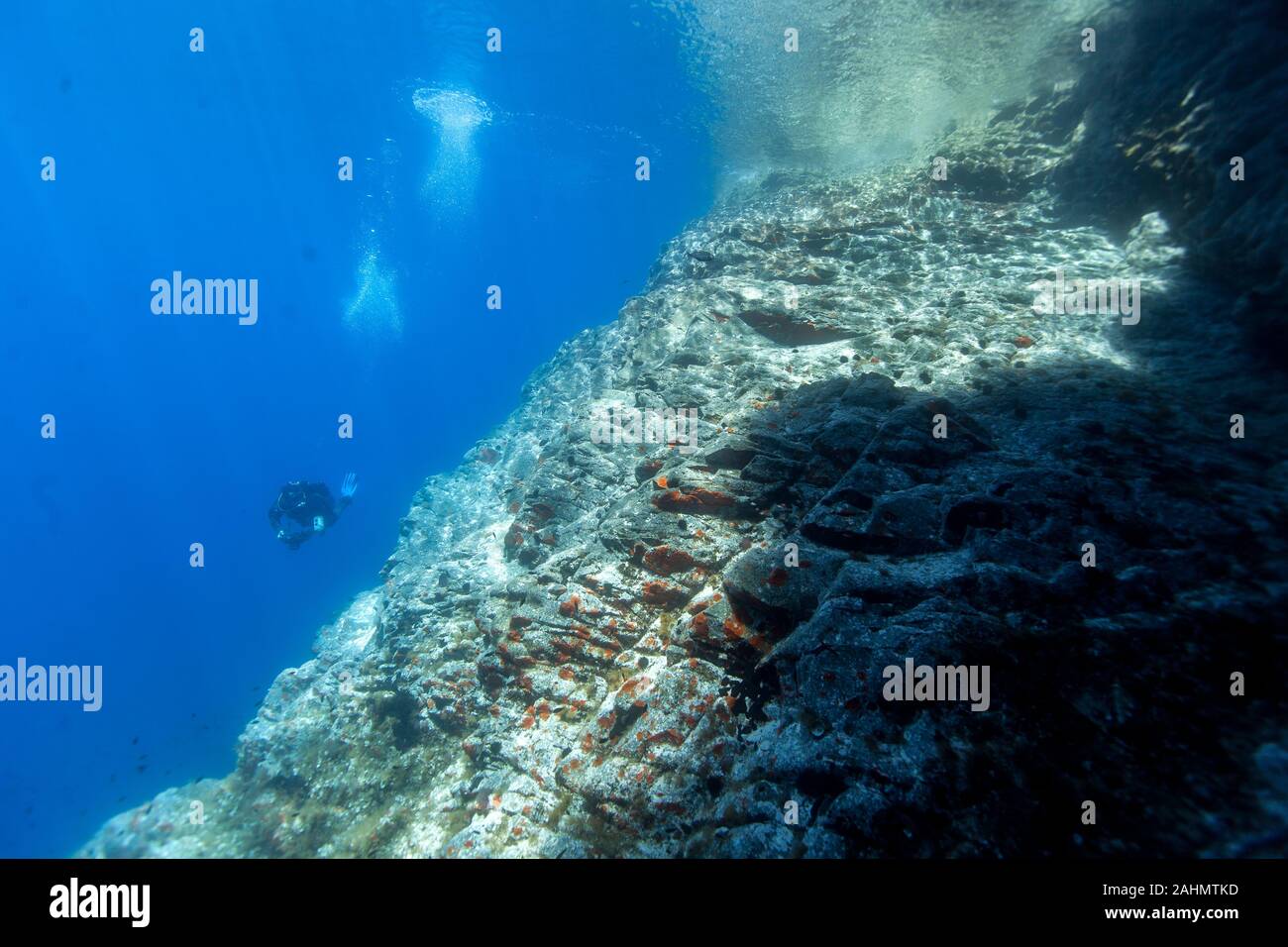 Underwater Cliff Diving