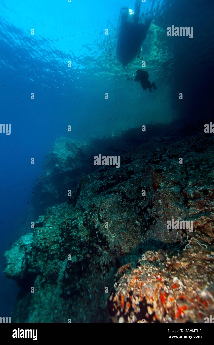 Underwater Cliff Diving