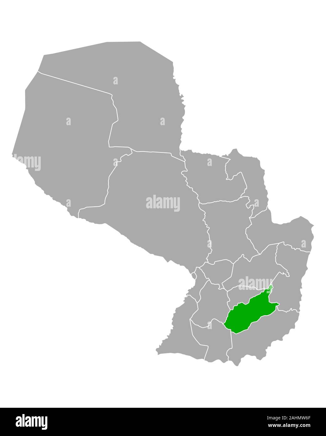 Map of Caazapa in Paraguay Stock Photo - Alamy