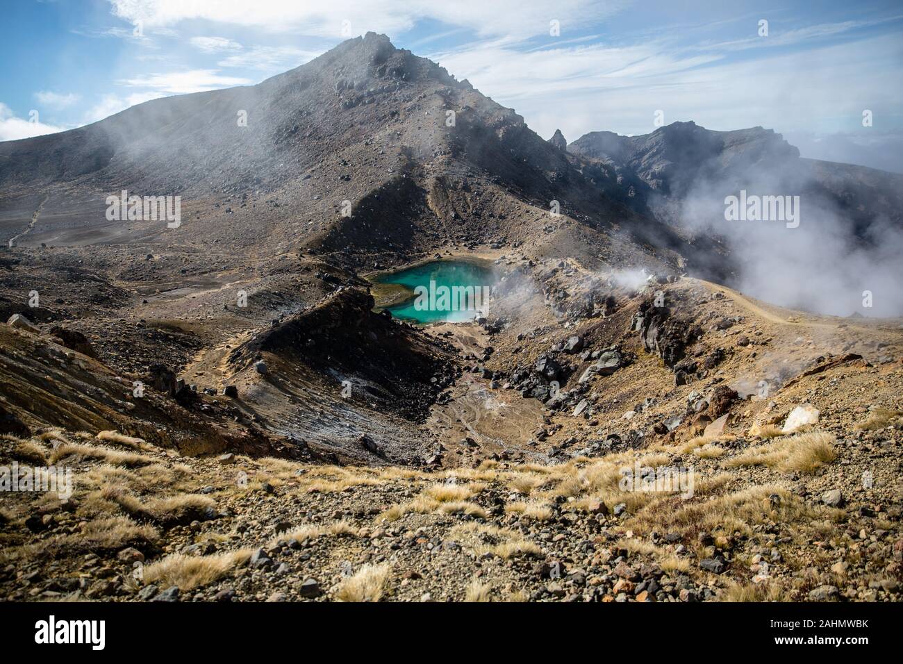Tongariro Emerald Lake Stock Photo - Alamy