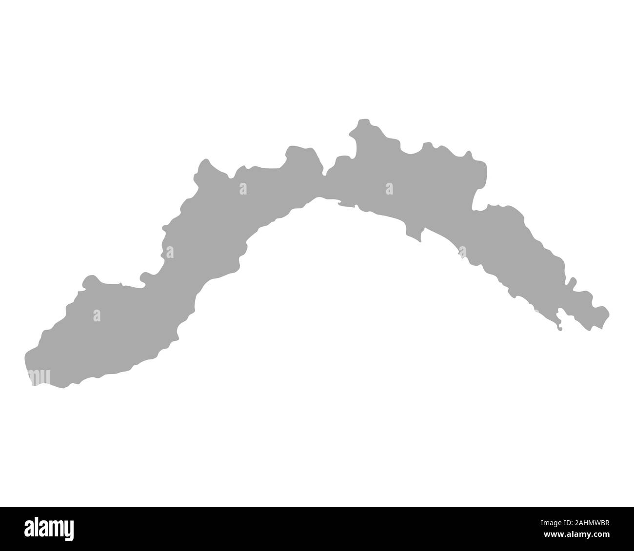 Map of Liguria Stock Photo - Alamy