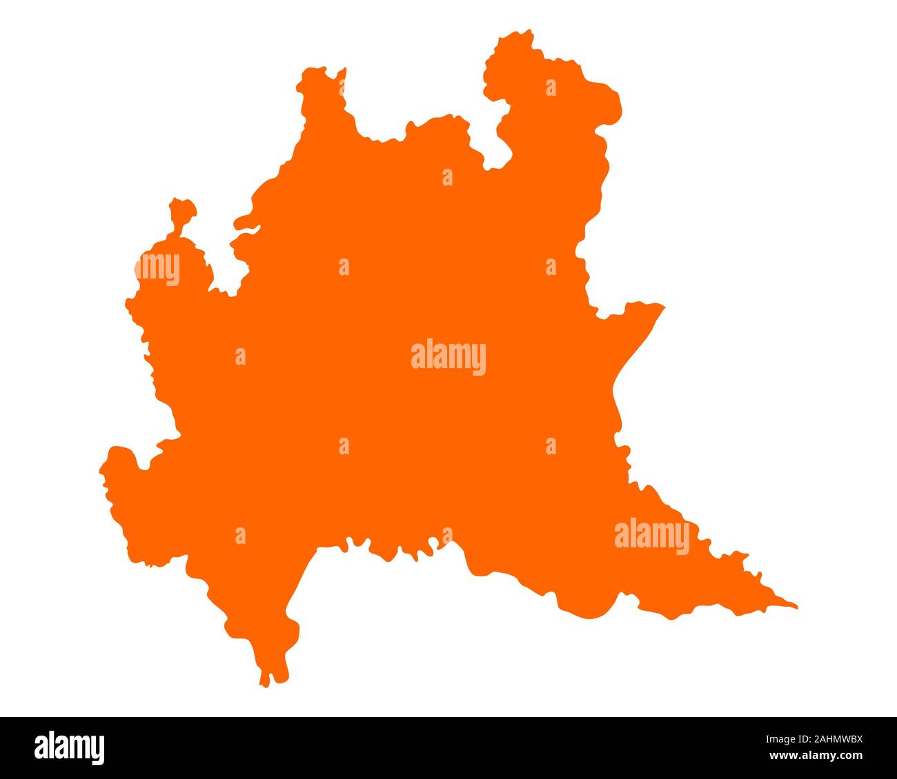 Map of Lombardy Stock Photo - Alamy