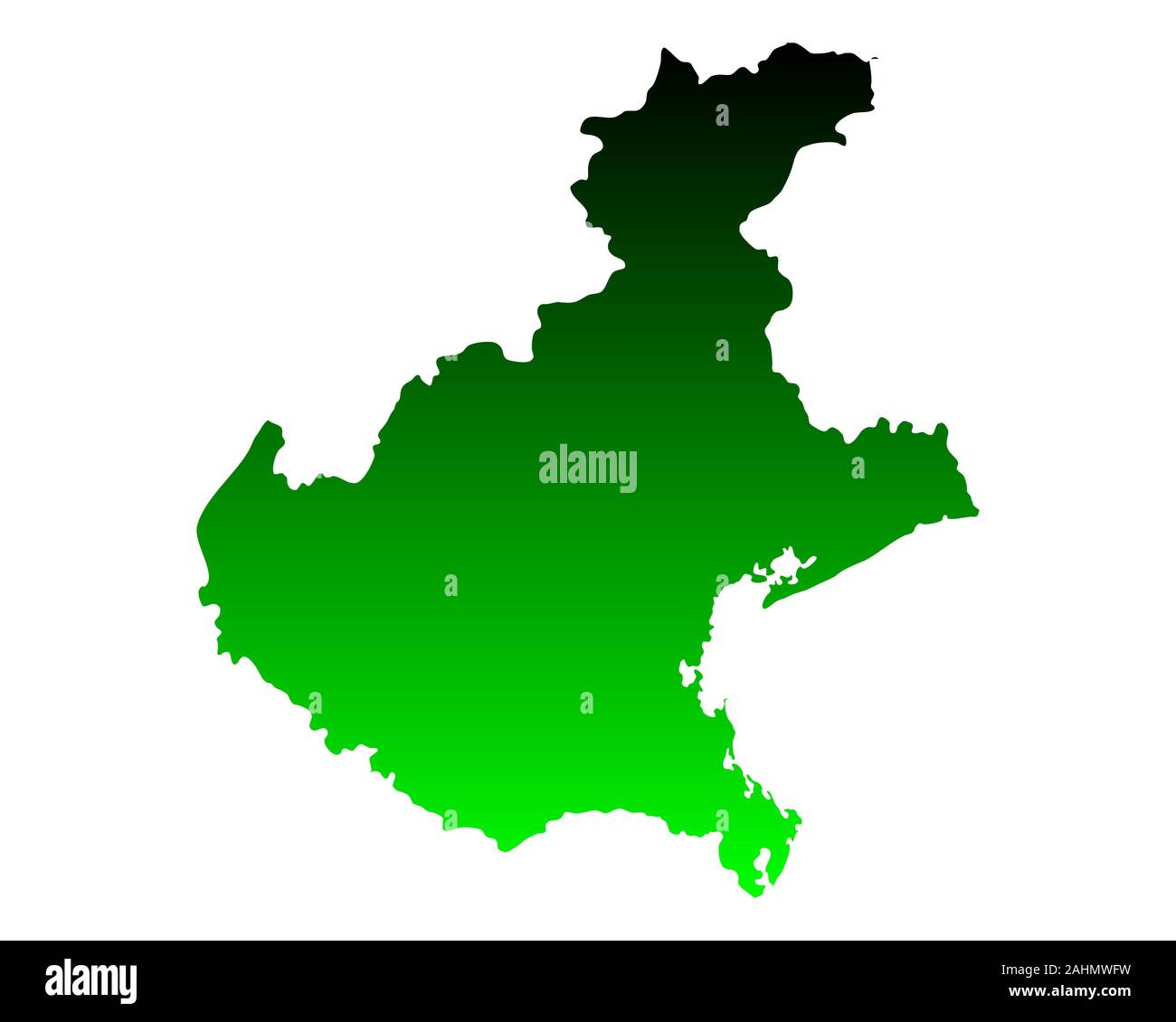 Map of Veneto Stock Photo - Alamy