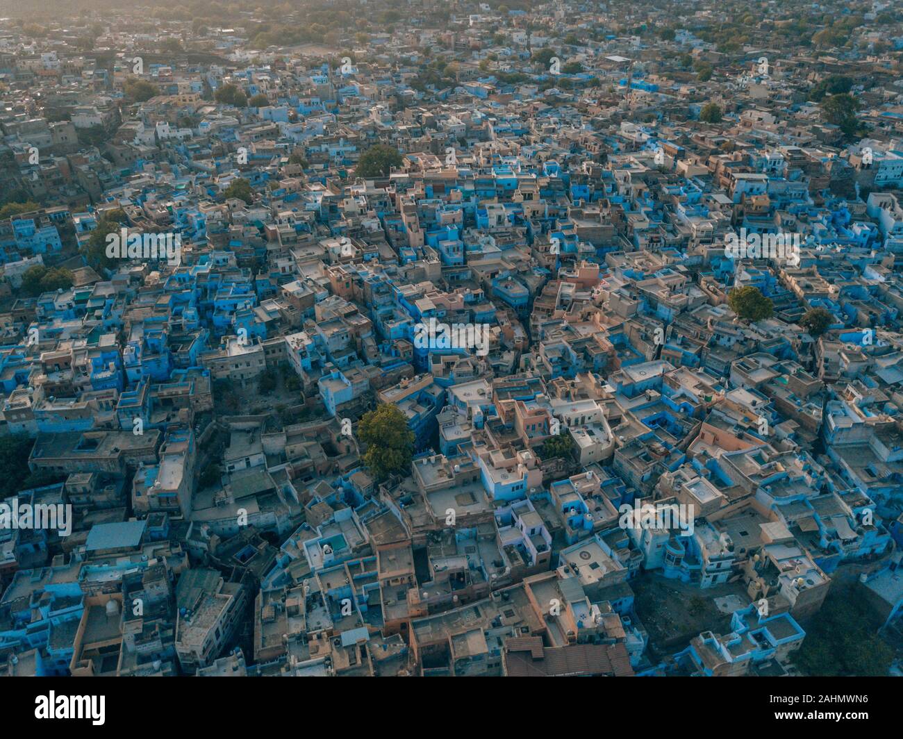 the blue city of Jodhpur and the Mehrangarh Fort Stock Photo - Alamy