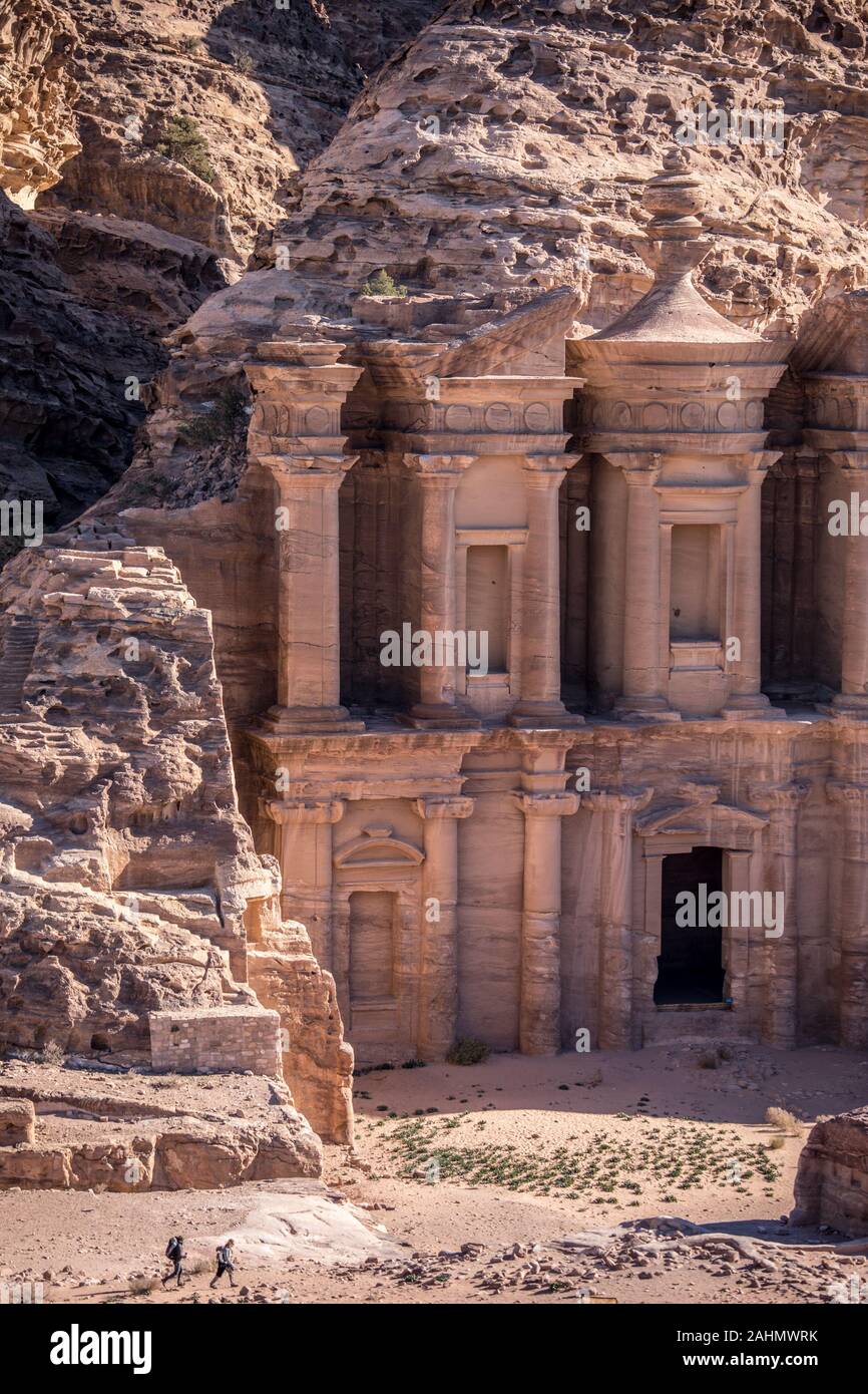 Monastery in Petra Stock Photo - Alamy