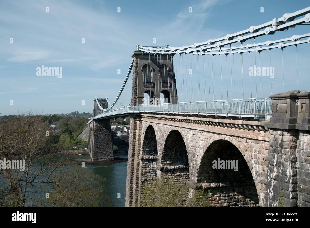 Chain bridge wales hi-res stock photography and images - Alamy