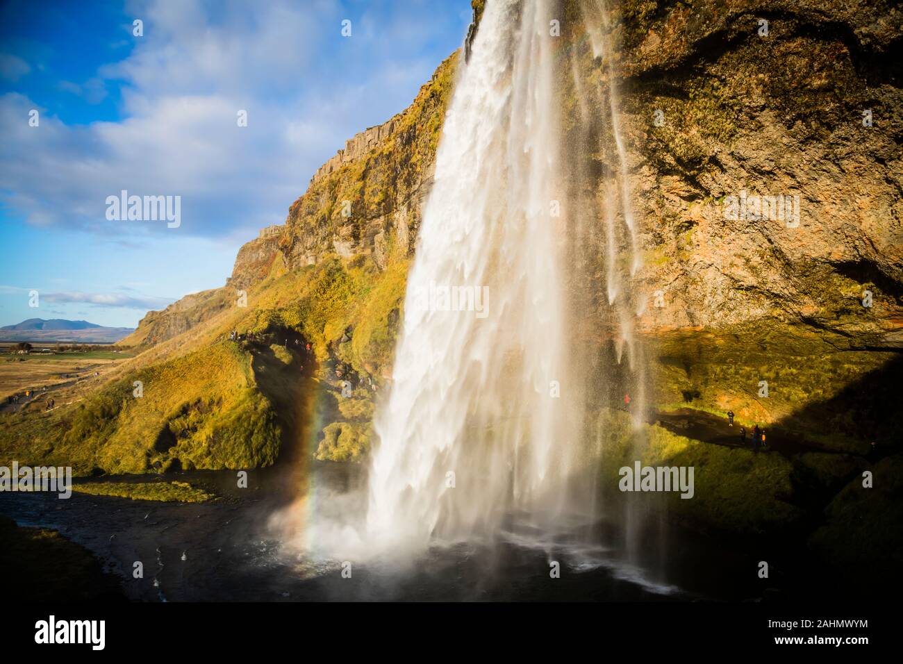 Icelandic Landscape With Waterfall High Resolution Stock Photography ...