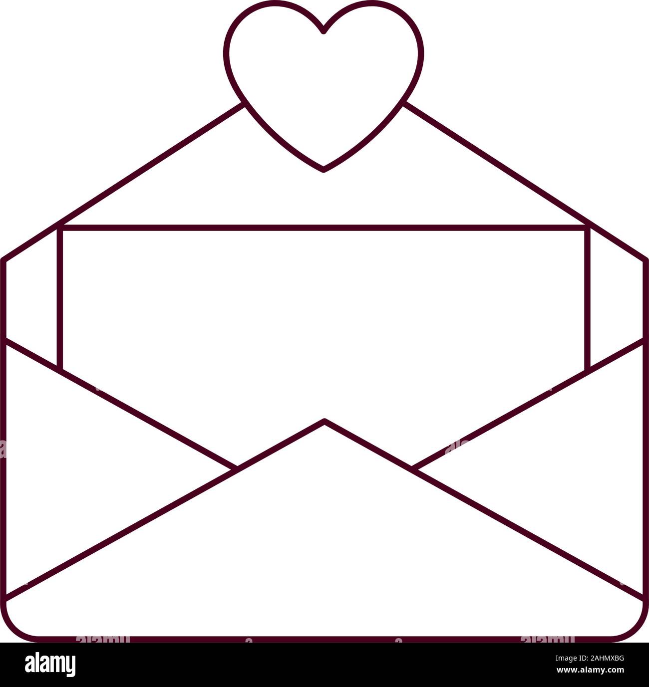 Open love card design of passion romantic valentines day wedding ...