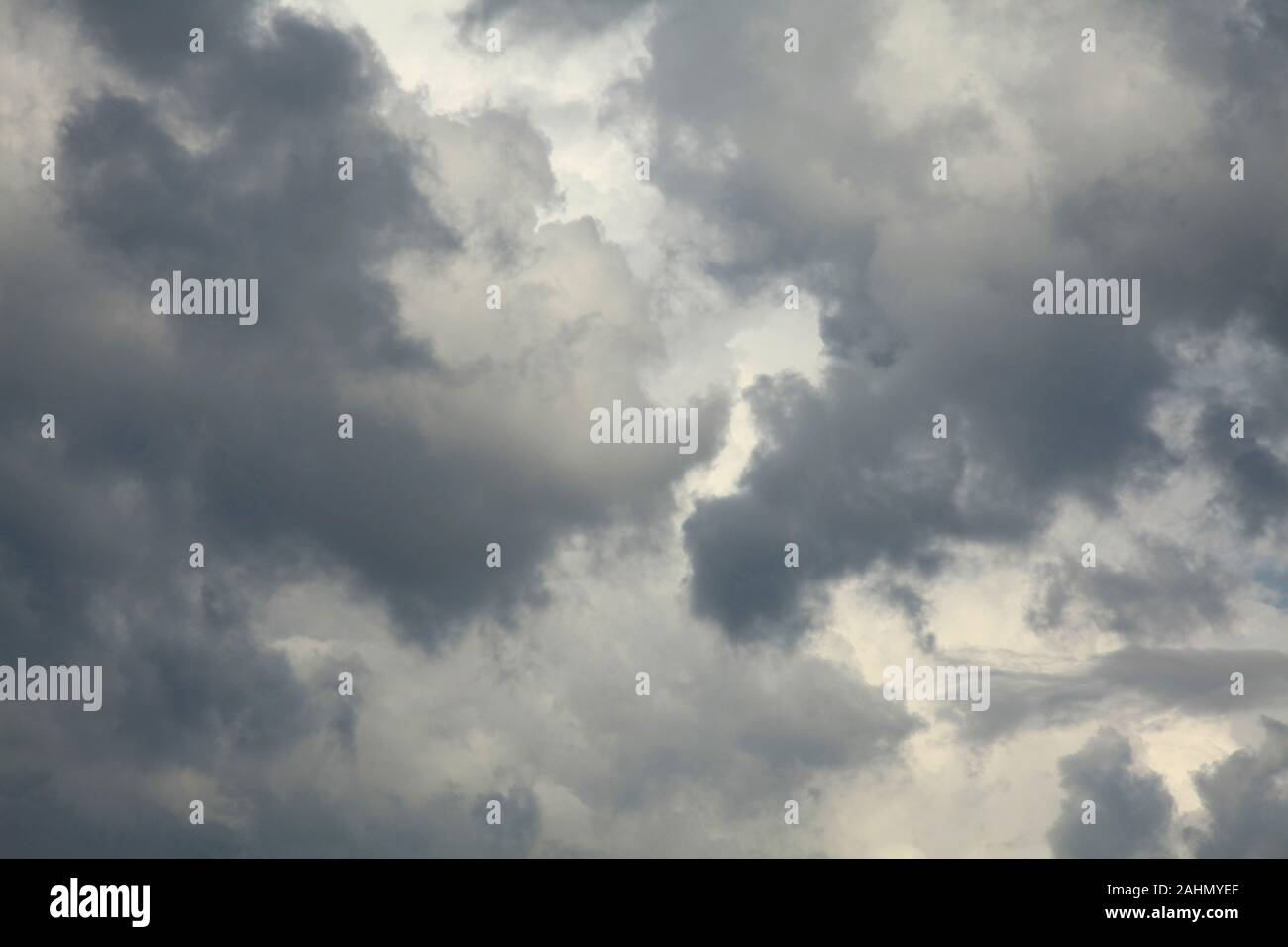 Thunder clouds. Texture, background. Stormy, gray, lead sky before the ...