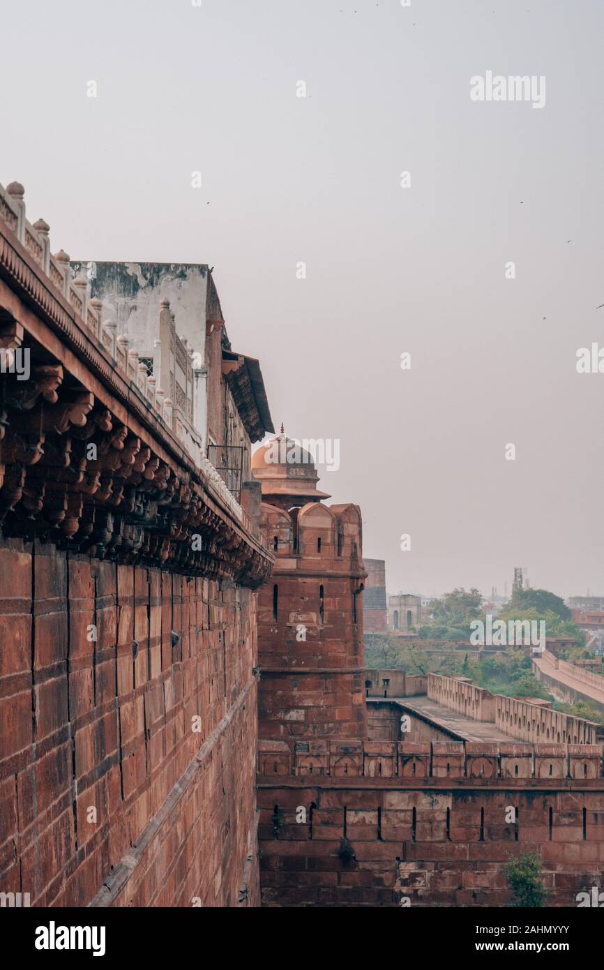 Agra fort is a historical fort in the city of hi-res stock photography ...