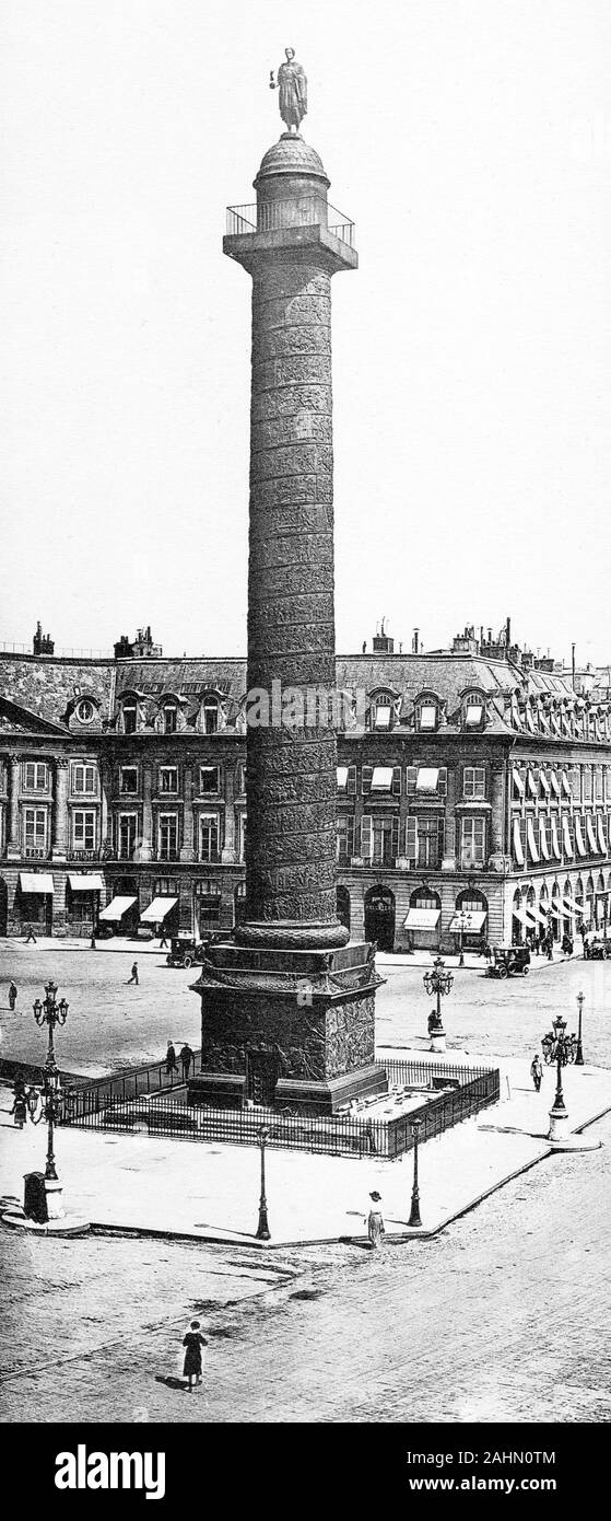 Colonne Vendome, Paris, France, early 1900s Stock Photo - Alamy