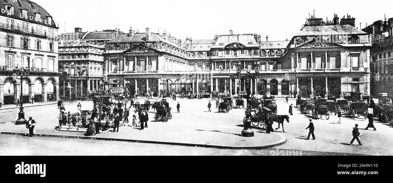 Place Du Palais Royal, Paris, France, early 1900s Stock Photo - Alamy