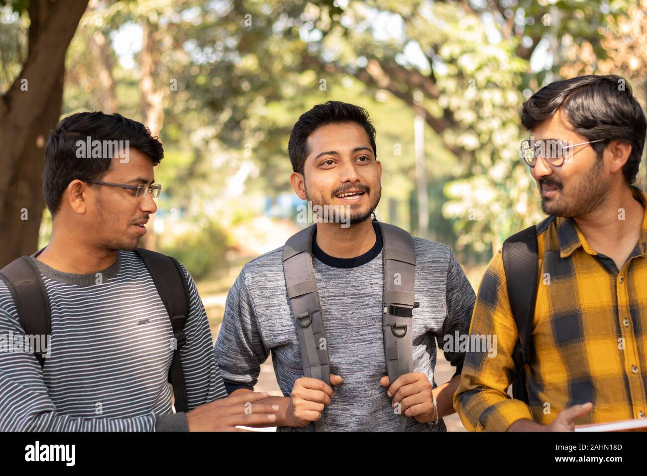 College Students Socializing