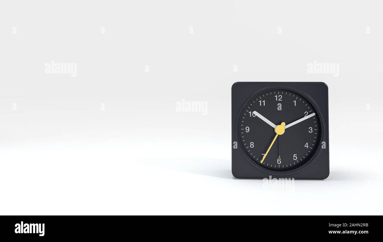 3d rendering beautiful modern design dark clock Stock Photo - Alamy