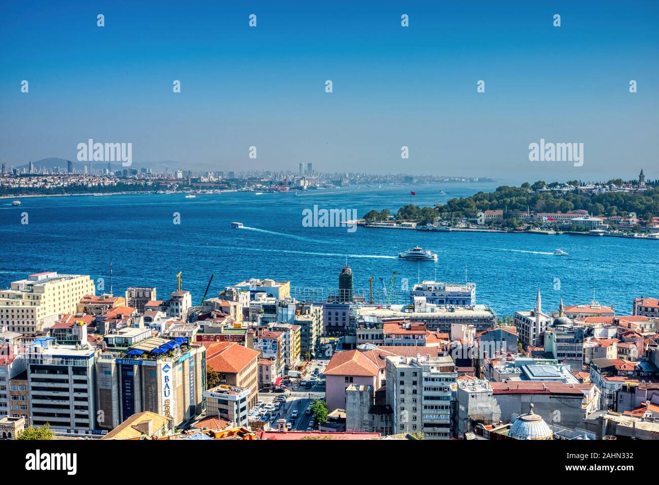 Istanbul, Turkey- September 18, 2017: View of the city of Istanbul ...