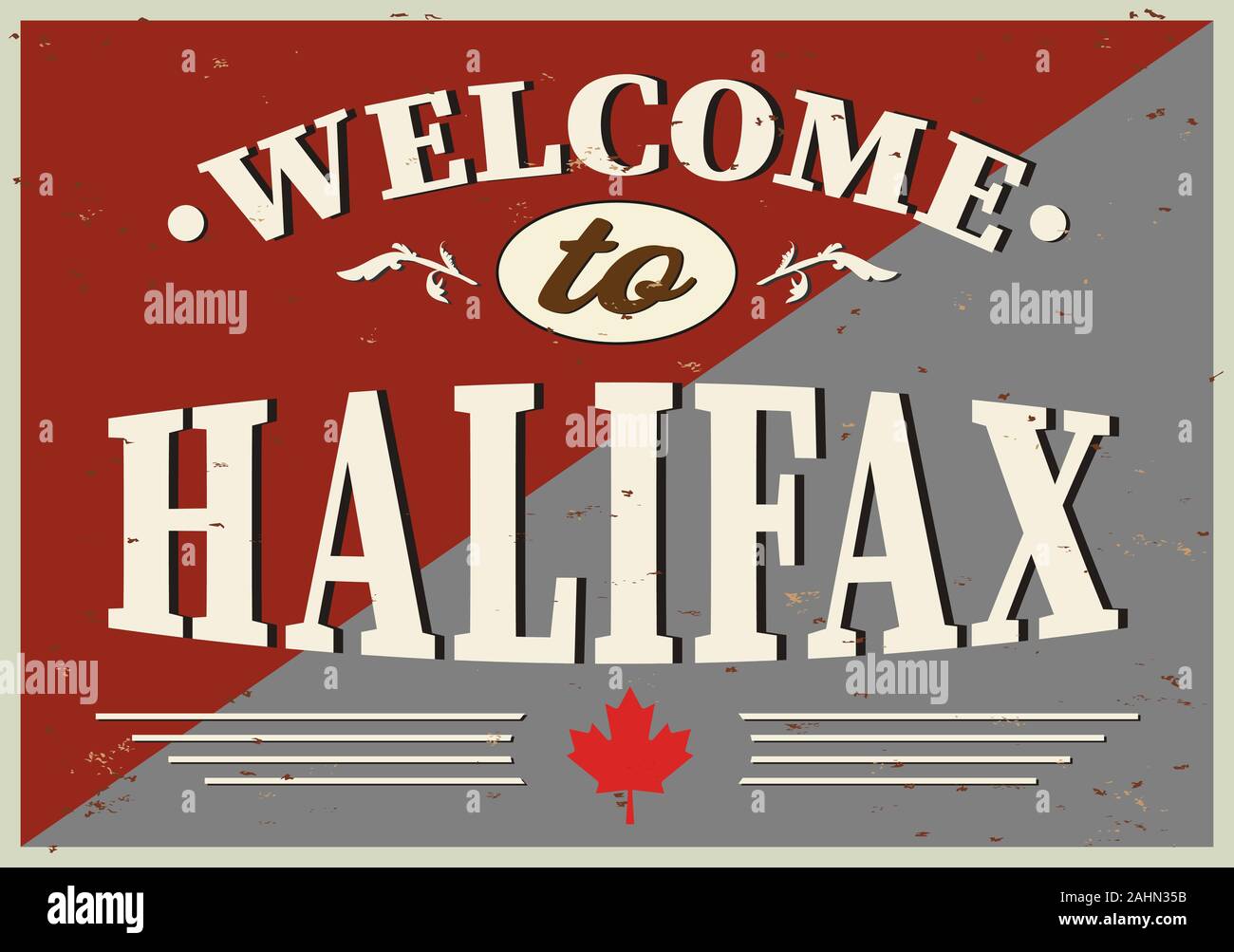 Halifax greeting card vector lettering logo design poster element Stock ...