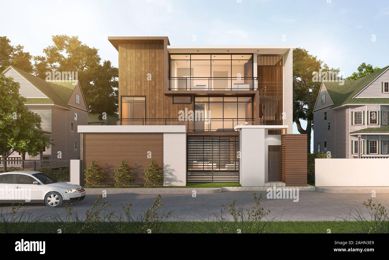 Beautiful Modern House Rendering 7 Guidelines Design Beautiful Modern