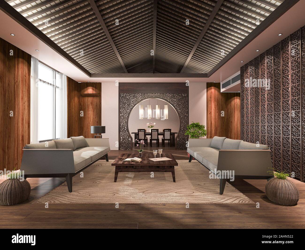Japanese luxury lounge hi-res stock photography and images - Alamy