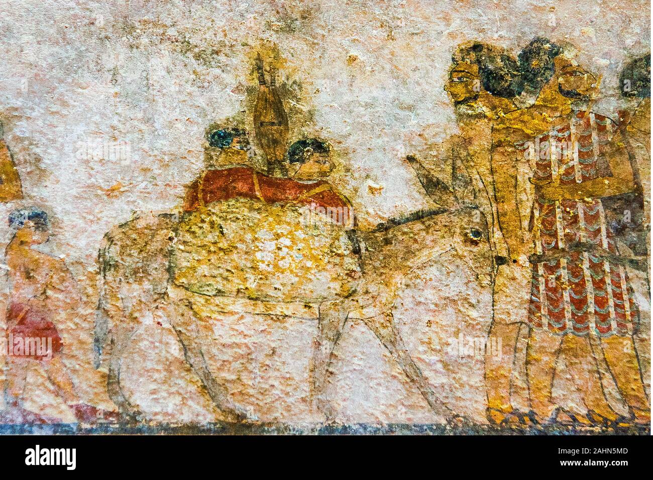 Middle Egypt, Beni Hasan, the tomb of Khnumhotep II dates from the ...