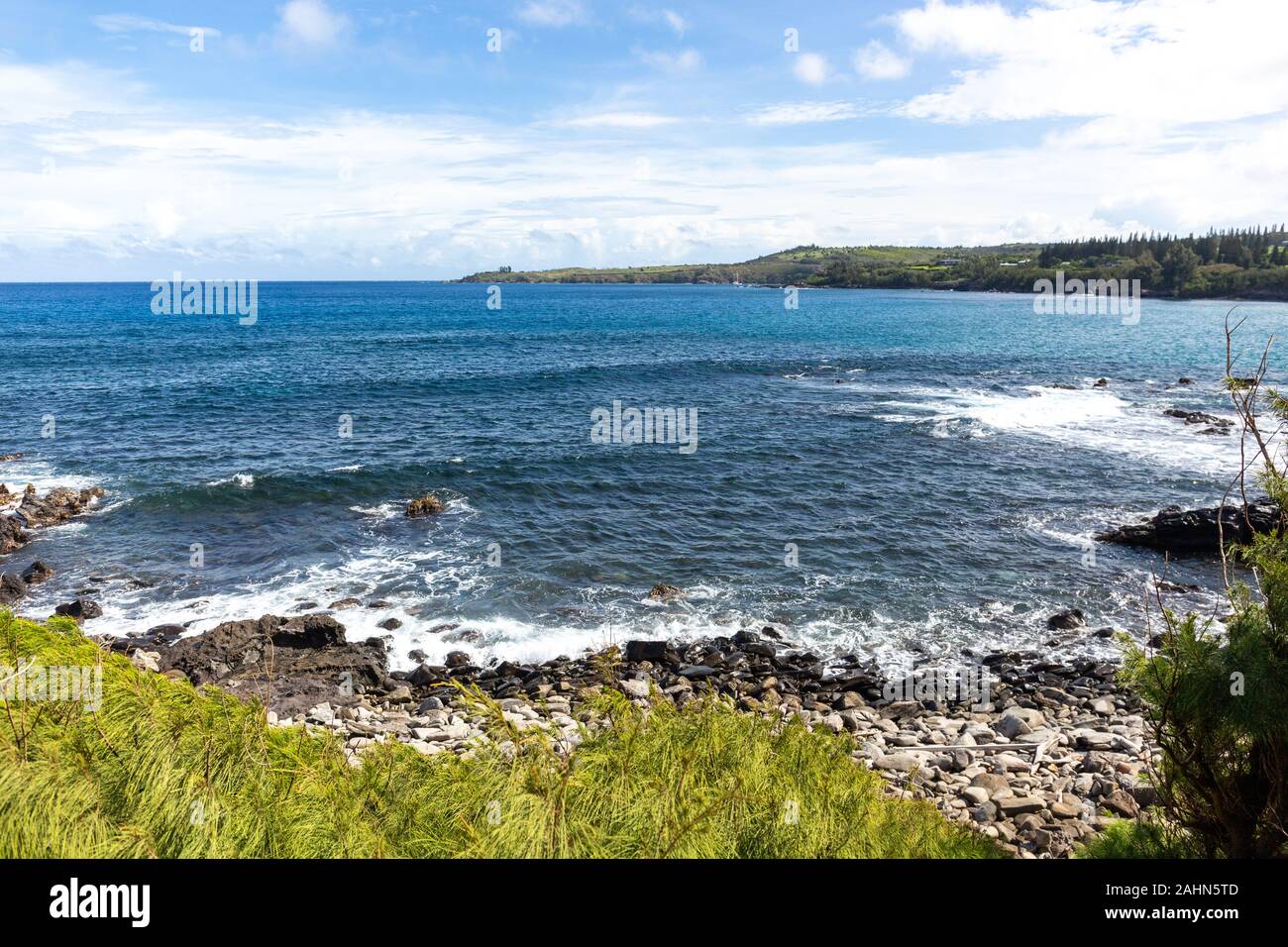 Dragon's Teeth Access trail, Maui, Hawaii Stock Photo - Alamy