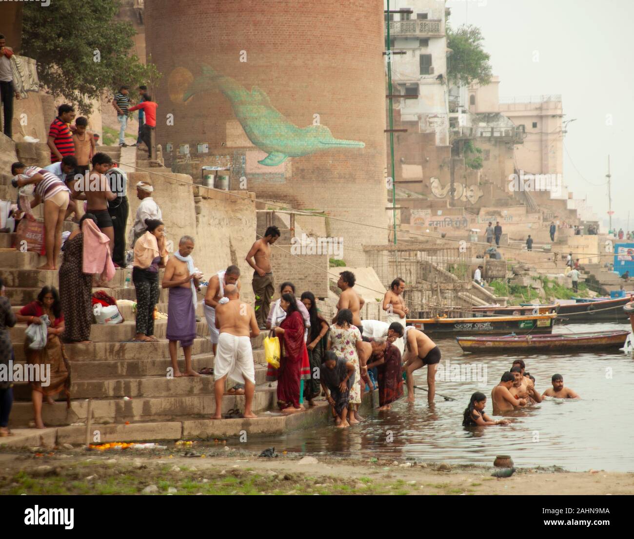 Assi Ghat Varanasi India Stock Photo - Alamy