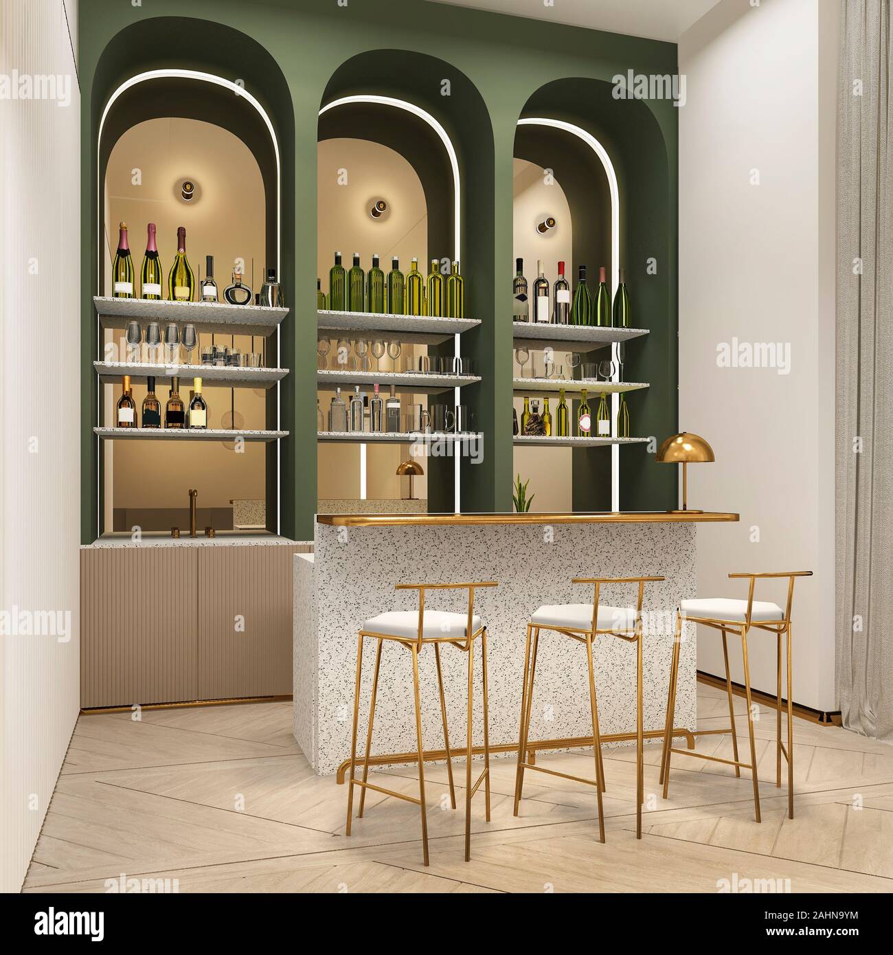 Loft contemporary restaurant hi-res stock photography and images - Alamy