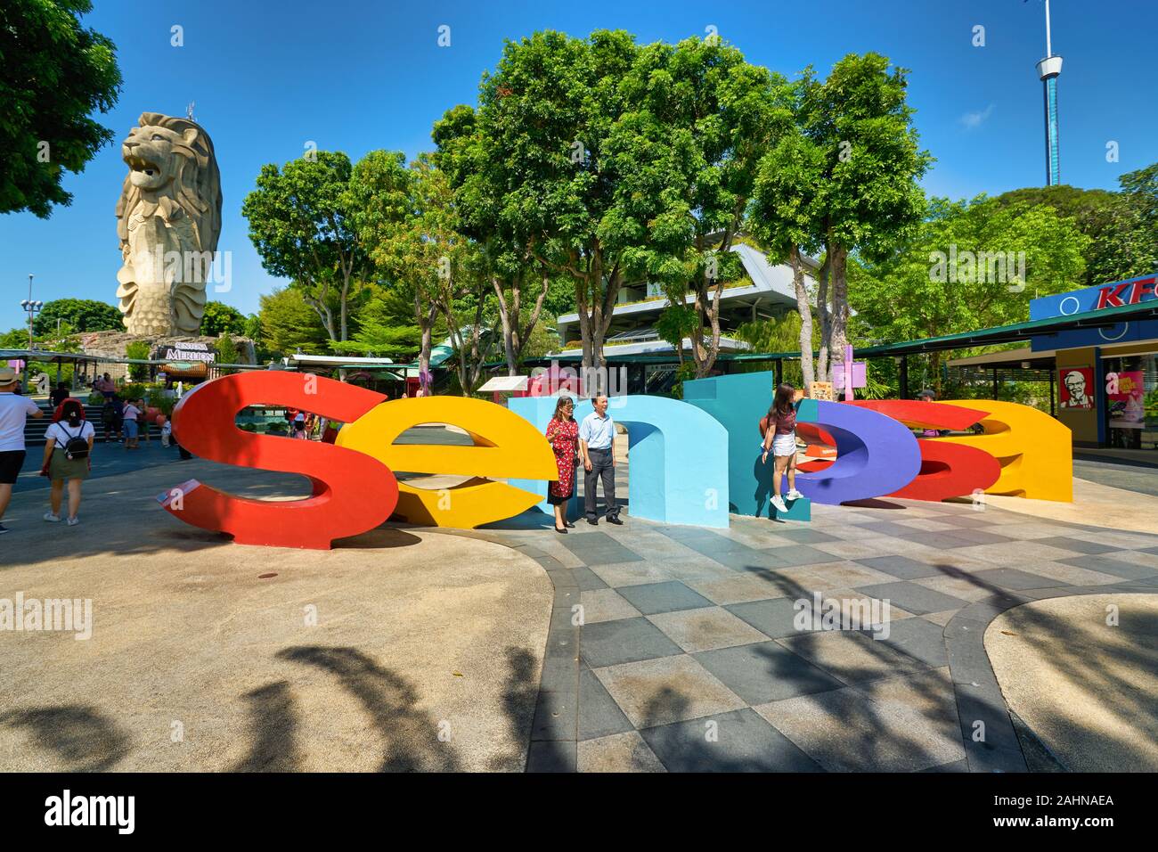 Sentosa sign hi-res stock photography and images - Alamy