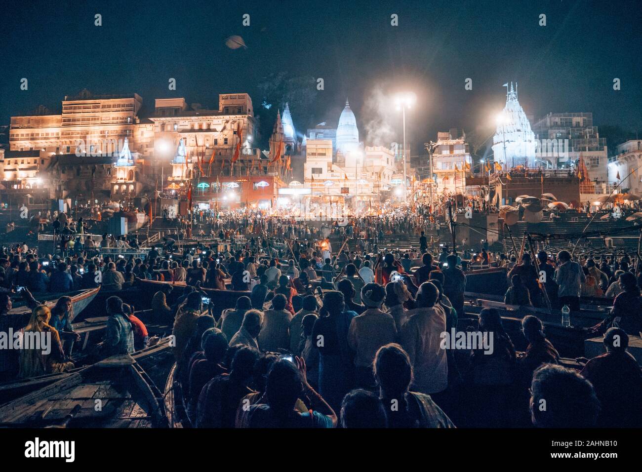Indian man bathing in varanasi hi-res stock photography and images - Alamy