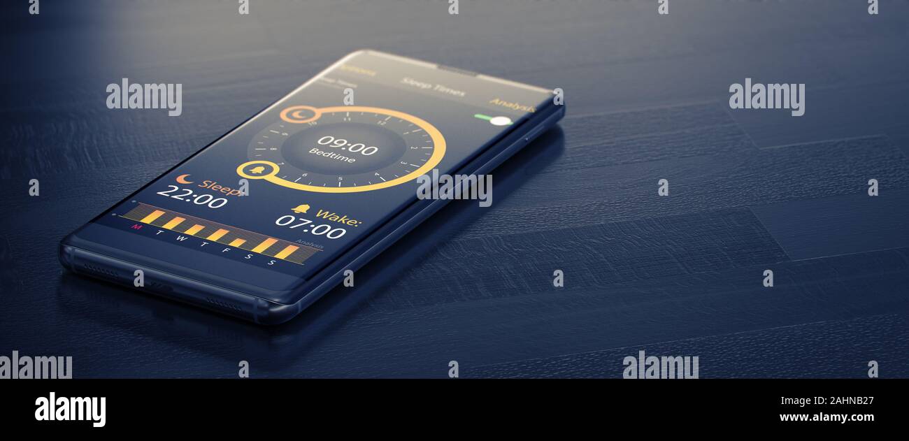 A Single Mobile Phone with Healthcare Application on Wooden Dark Grey ...
