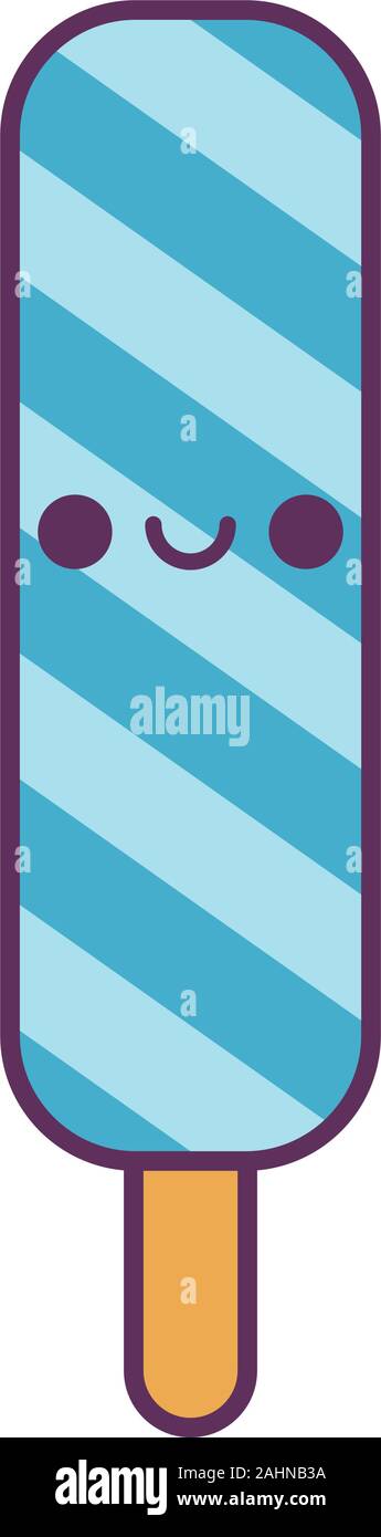 popsicle cartoon design, Kawaii expression cute character funny and ...