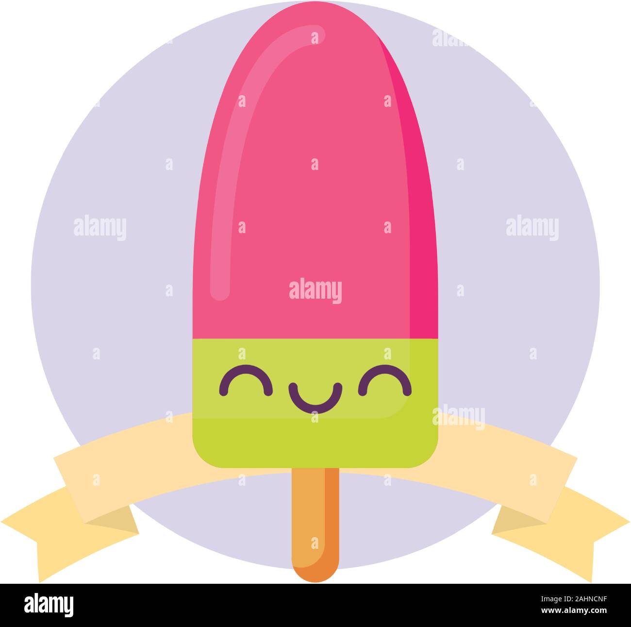 popsicle cartoon design, Kawaii expression cute character funny and ...